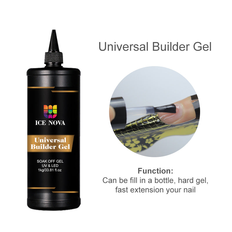 Ice Nova 1kg Bulk 20 Colors Universal Builder Gel In A Bottle Ice