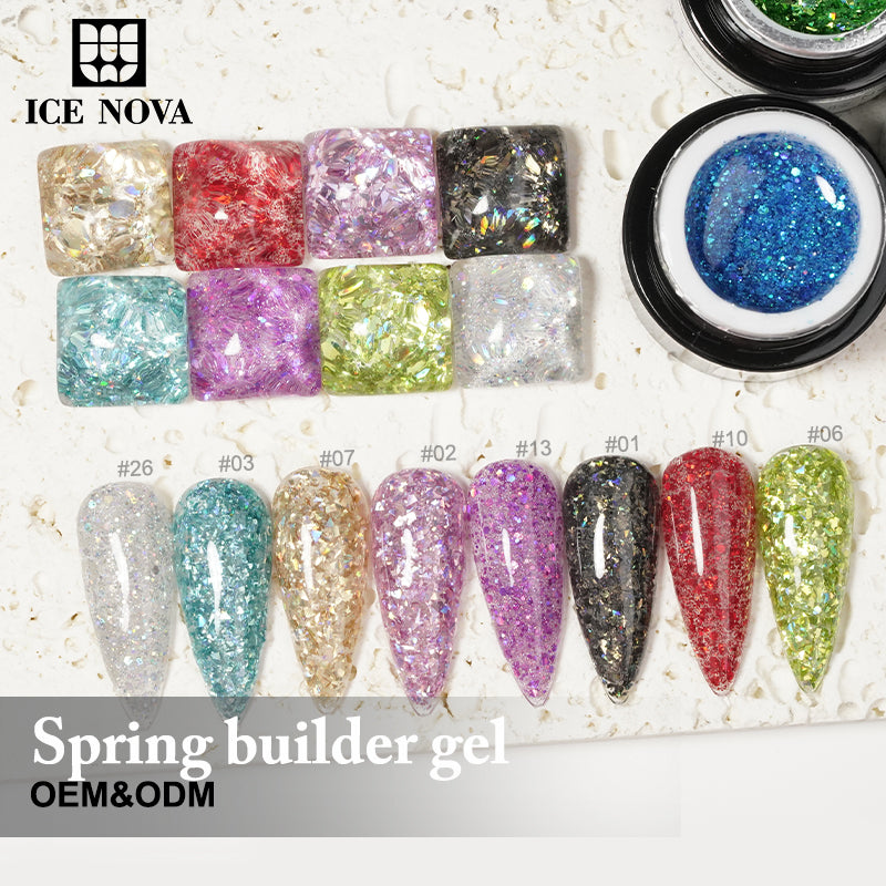 ICE NOVA 28 Colors Spring Builder Gel – ICE NOVA Professional UV/LED Gel Nail Polish OEM/ODM ...
