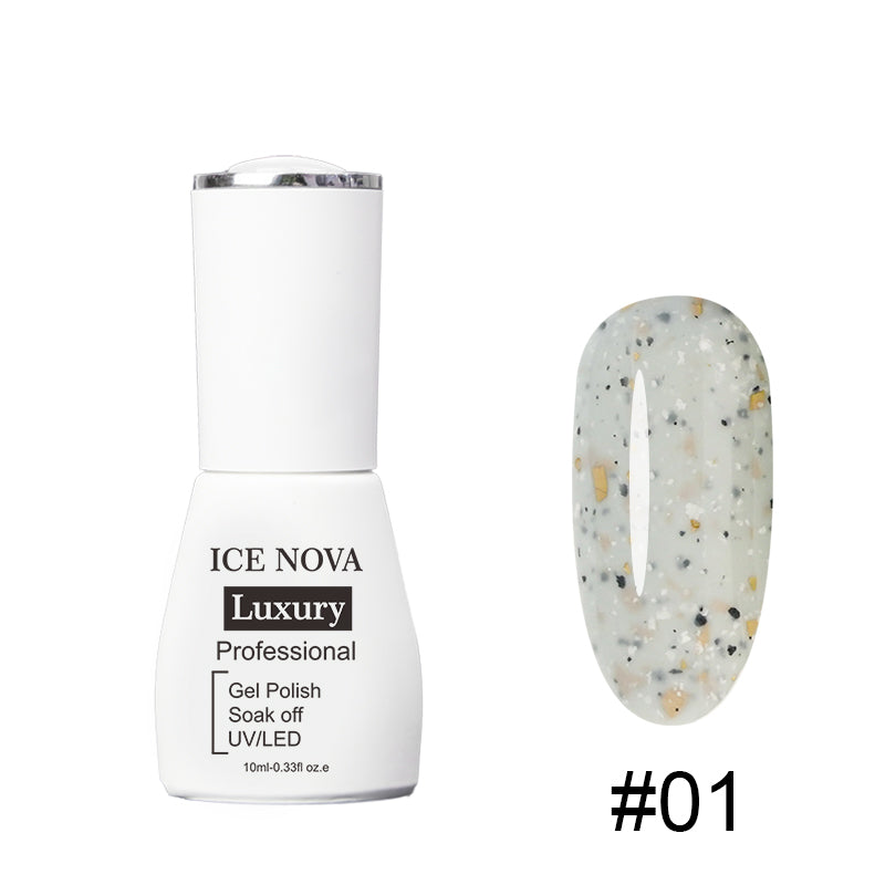 ICE NOVA Grit Gold Gel Nail Polish – ICE NOVA Professional UV/LED Gel ...